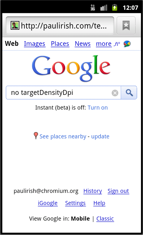 Add Android Browser scaling with target-densityDpi · Issue #276 · h5bp/html5-boilerplate · GitHub